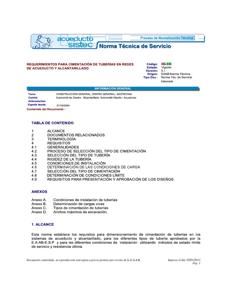 Norma NS-035 - EAAB | PDF