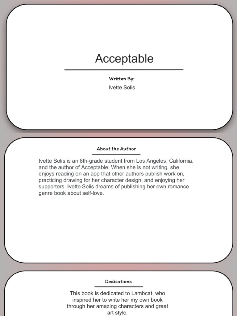 Acceptable by Ivette Solis | PDF