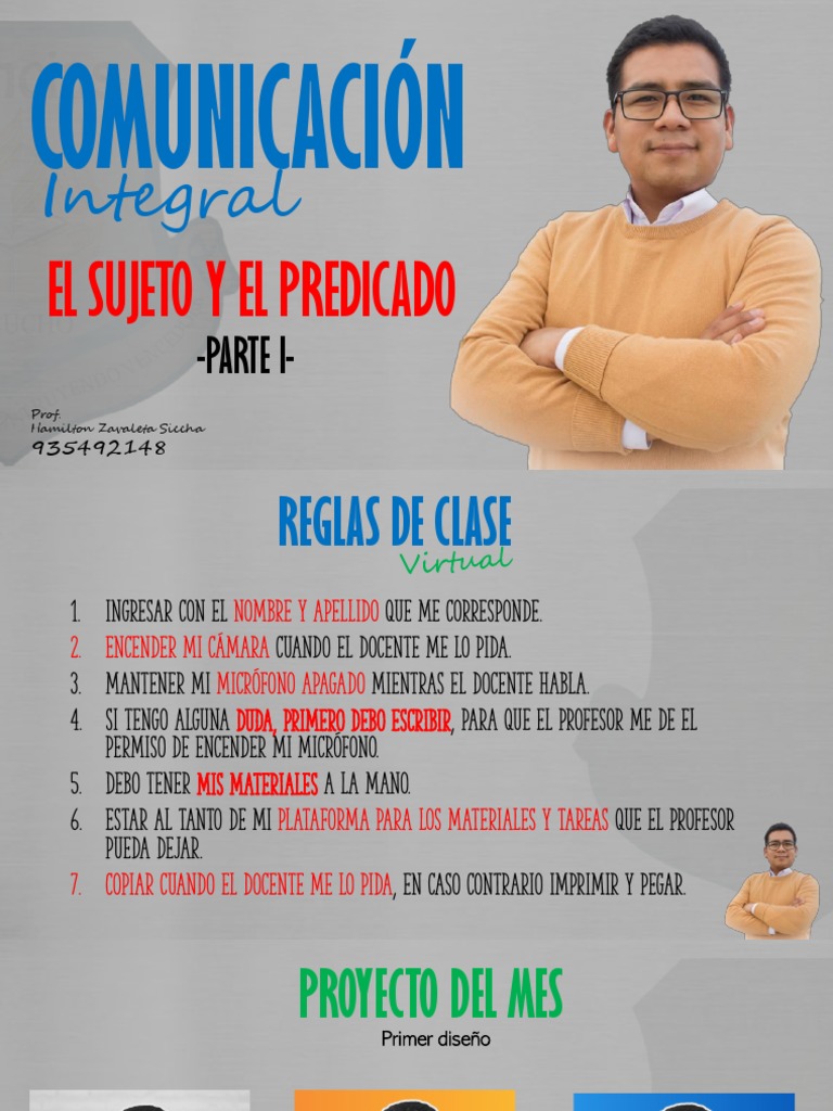 El Sujeto y El Predicado | PDF | Asunto (gramática) | Oración (Lingüística)