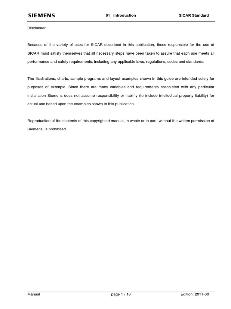 01 - Introduction SICAR Standard | PDF | Software | Computer Program