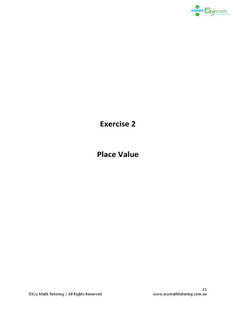 Year 5 Maths - Number - Place Value - Questions (Ch1 Ex2) | PDF | Mathematical Notation ...