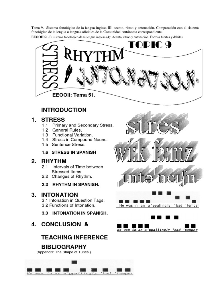 The English Stress, Rhythm, and Intonation: An In-Depth Analysis of ...