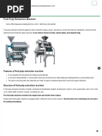Fruit Pulper Machine | PDF | Computers | Technology & Engineering