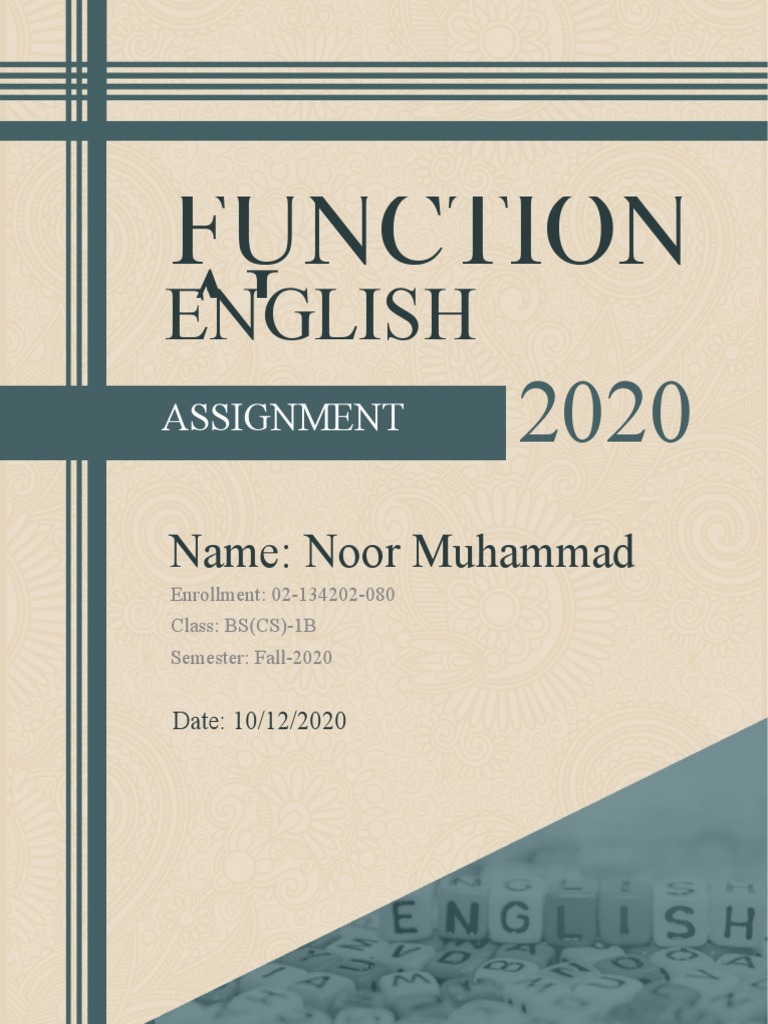 Function AL: English | PDF