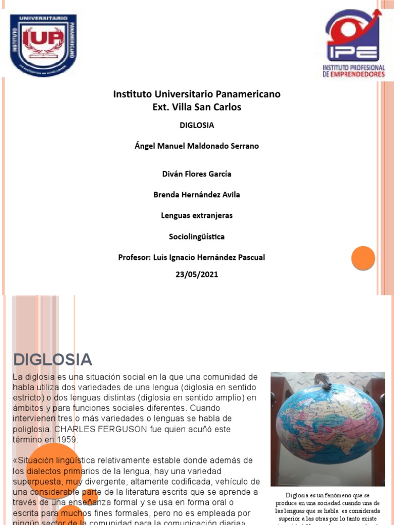 DIGLOSIA | PDF | Sociolingüística | Lingüística