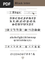 Blackletter Gothic Calligraphy | PDF | Calligraphy | Printing