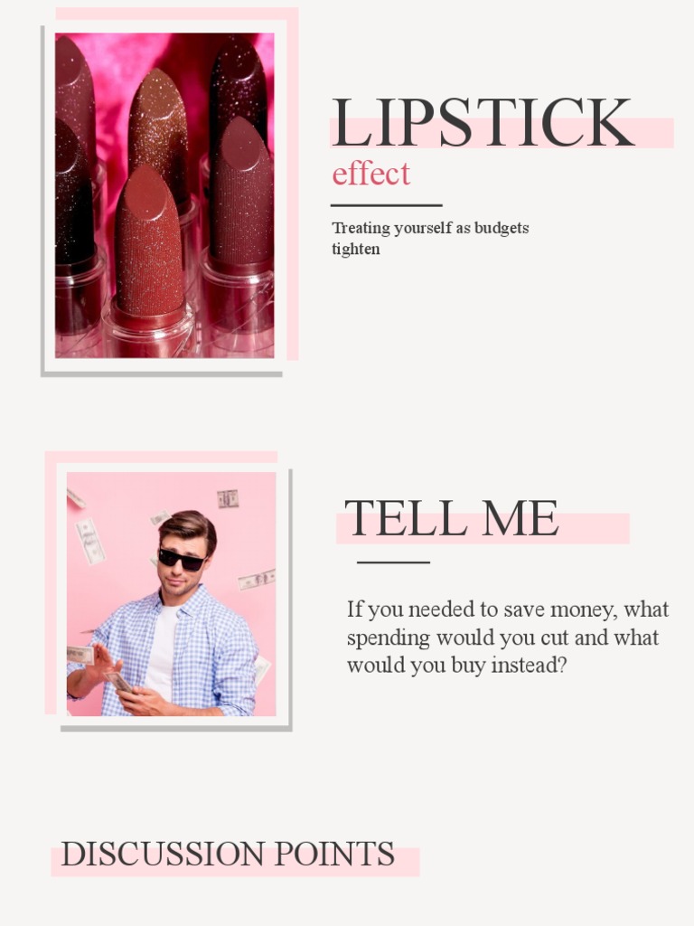 Lipstick Effect in Consumerism | PDF