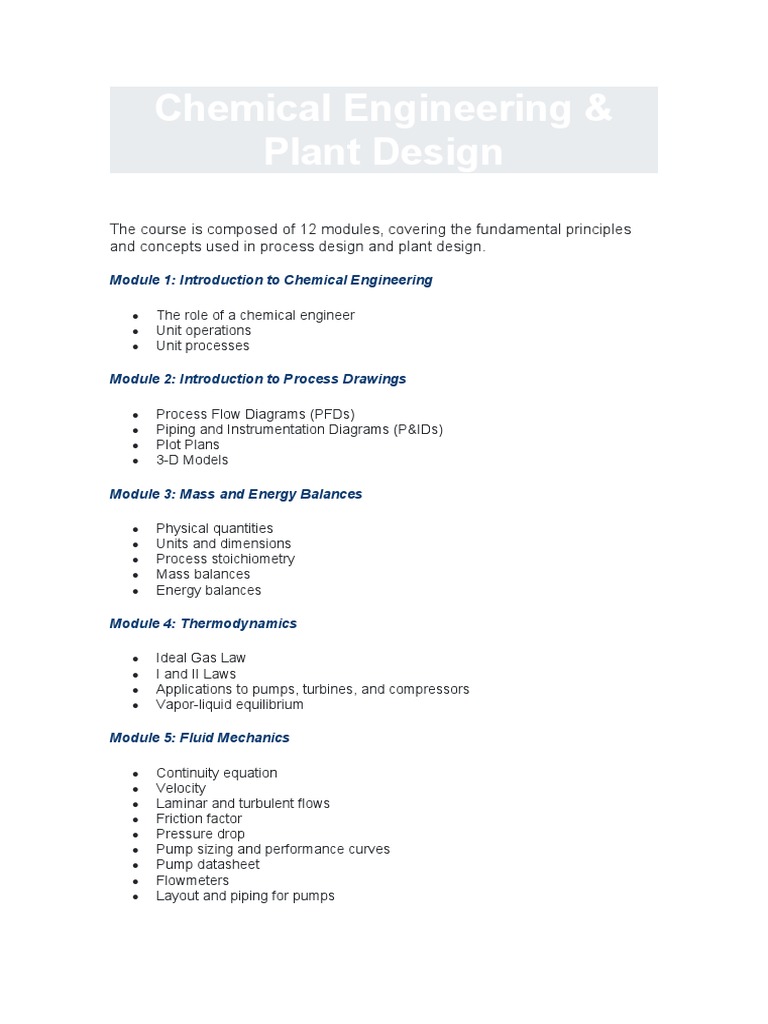 Chemical Engineering & Plant Design | PDF | Flow Measurement | Heat