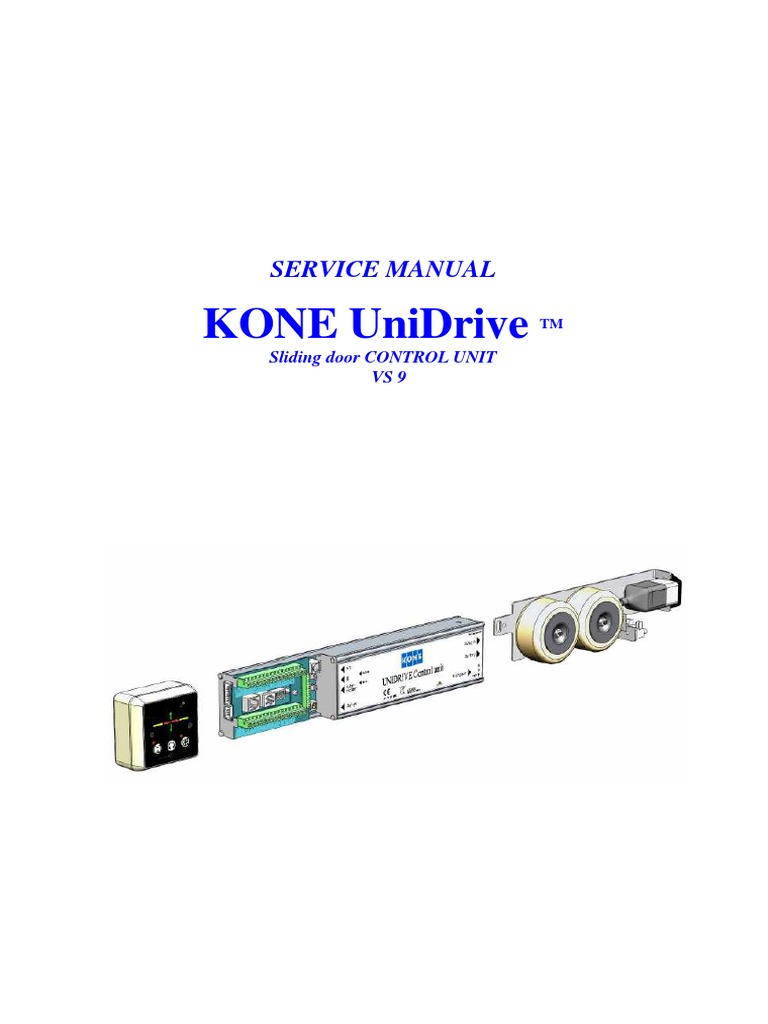 Kone Unidrive: Service Manual | Download Free PDF | Electrical ...