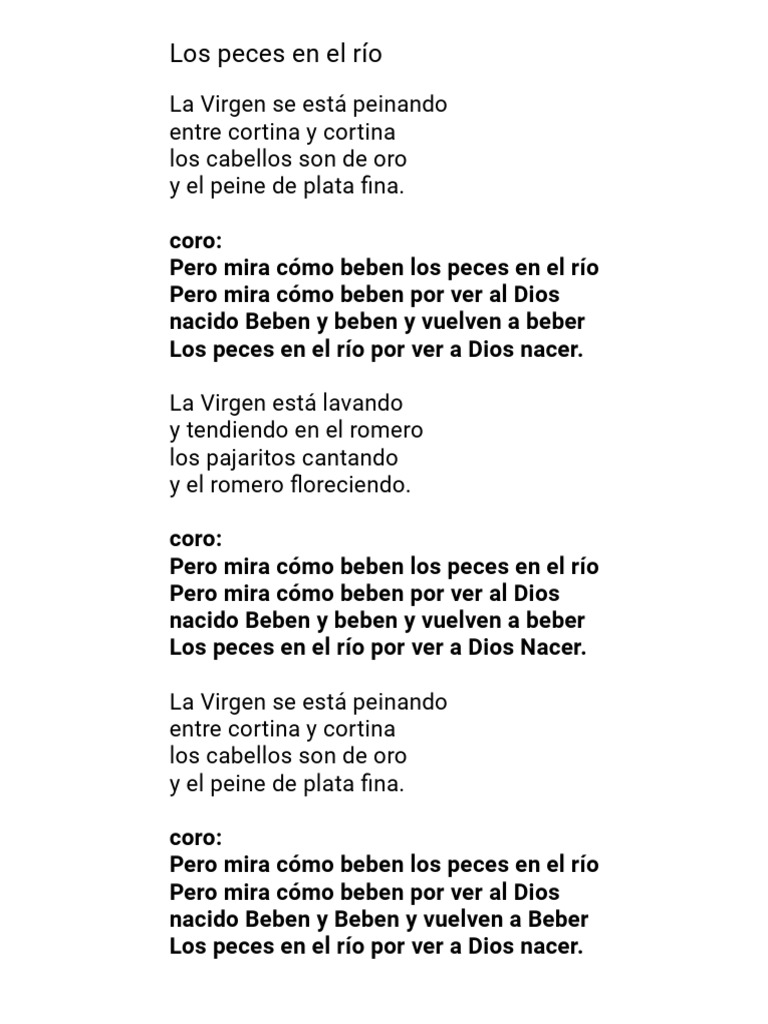 Los peces en el río | PDF