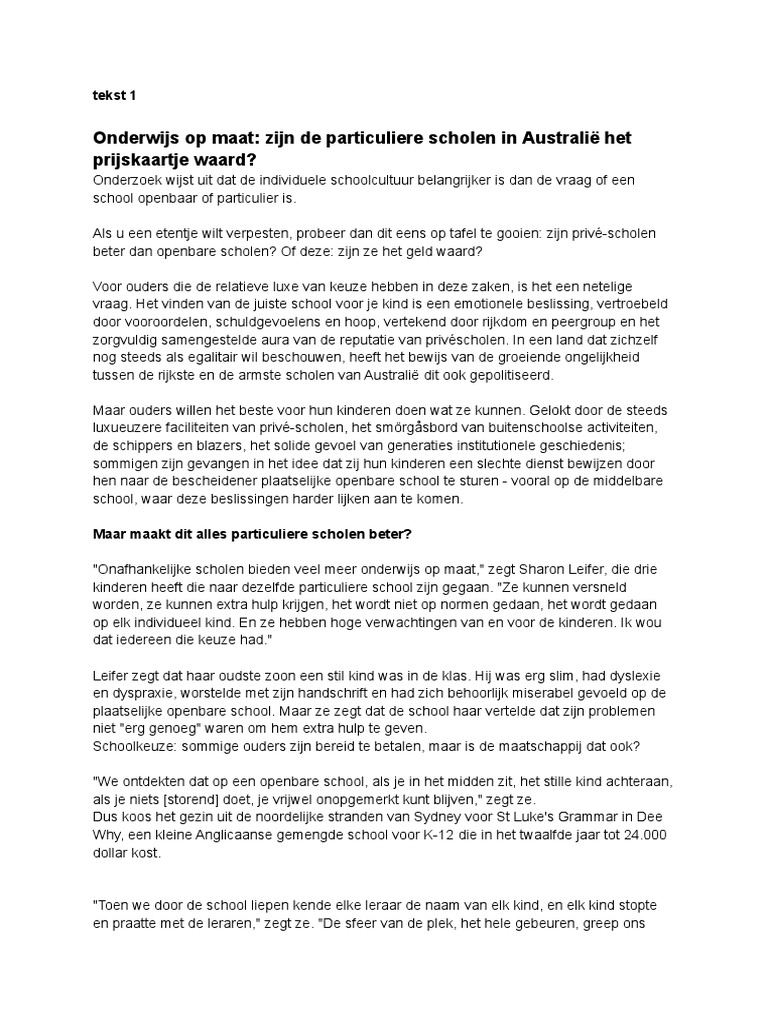 Vertaling 10 Teksten Engels | PDF