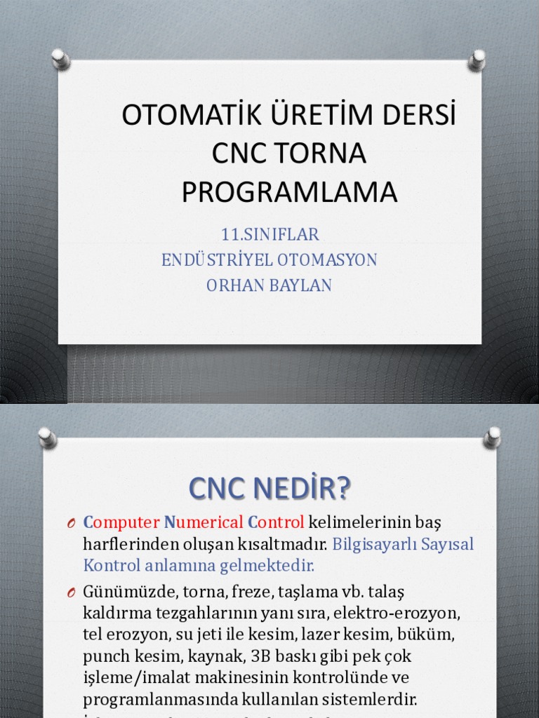 CNC Torna Programlama | PDF