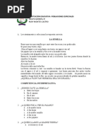 Prueba de Comprensión de Lectura Semilla La | PDF