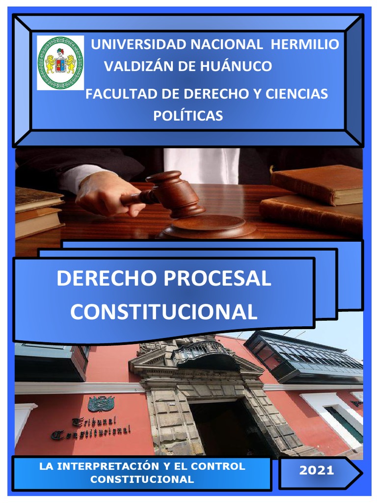 La Interpretación y Control Constitucional | PDF | Constitución | Juez