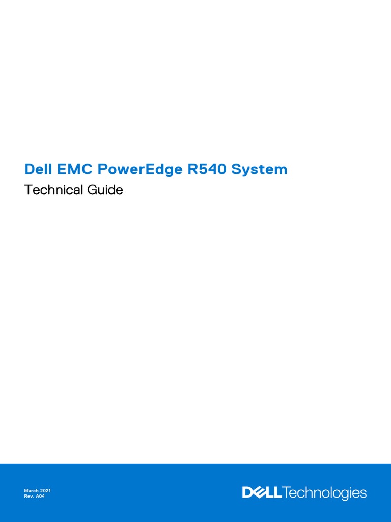 03 - Technical Guide - Poweredge-R540-Technical-Guide | PDF | Office ...