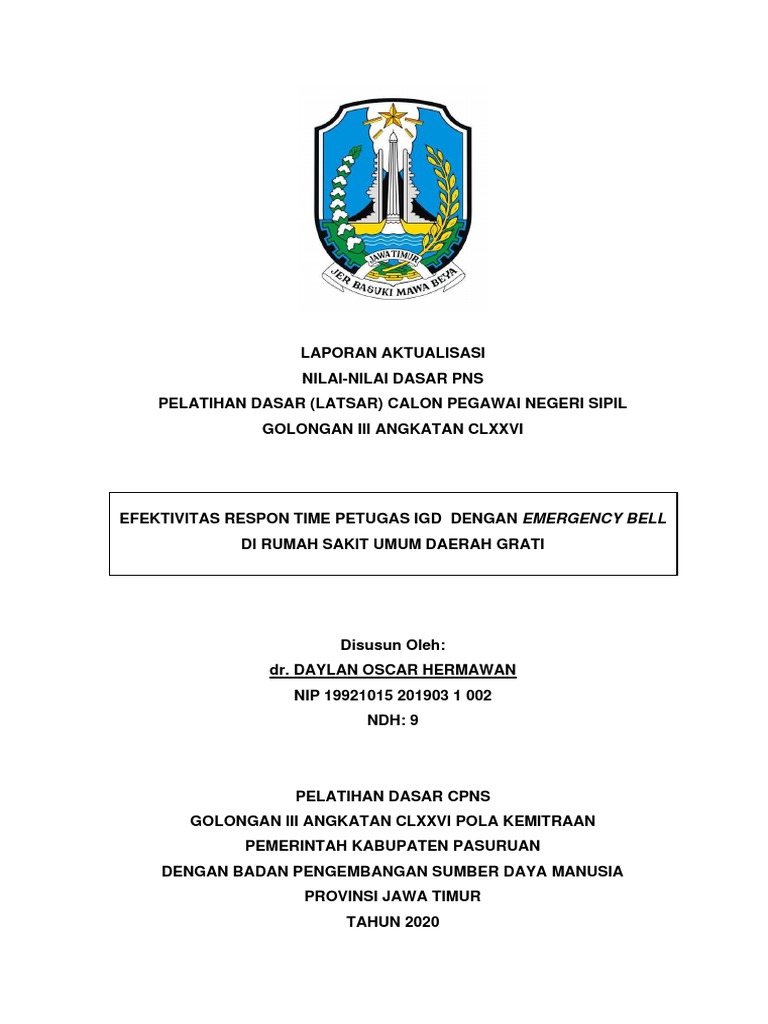 Efektivitas Respon IGD dengan Emergency Bell | PDF | Bisnis