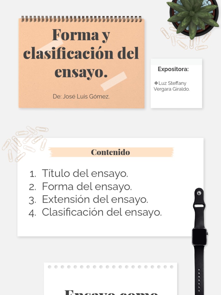 Forma y Clasificación Del Ensayo | PDF | Ensayos | Poesía