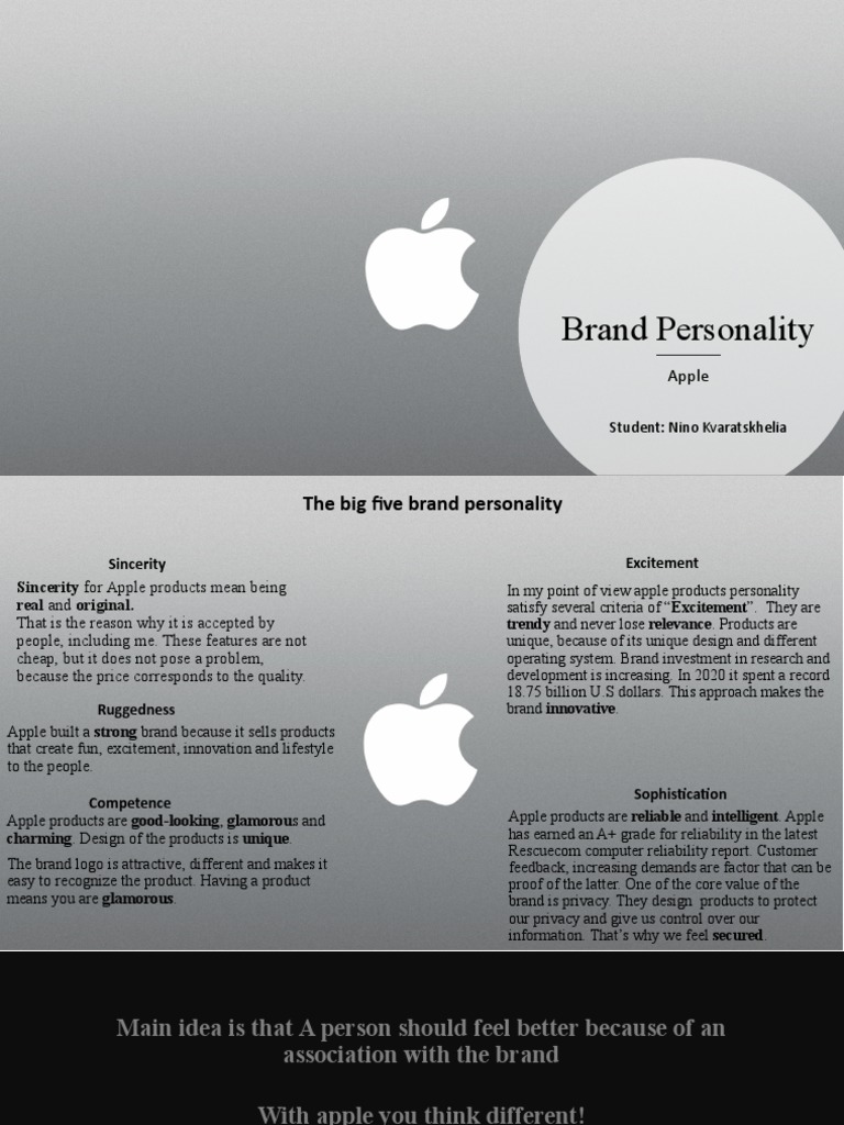 Brand Personality | PDF | Brand | Apple Inc.