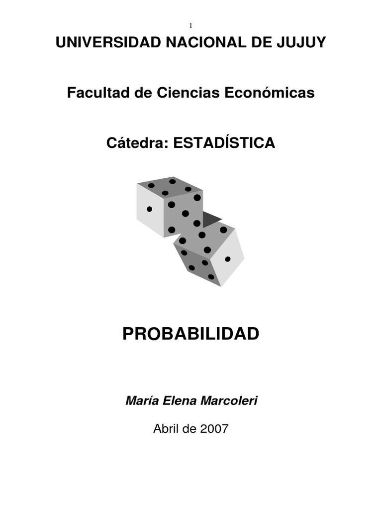 Teoría de Probabilidad | Descargar gratis PDF | Teoría de probabilidad | Probabilidad