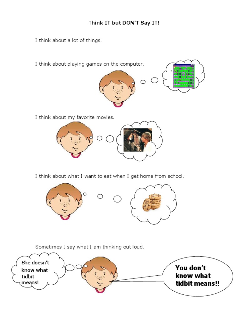 Think It, Don't Say It: Social Filters | PDF | Self-Improvement | Wellness