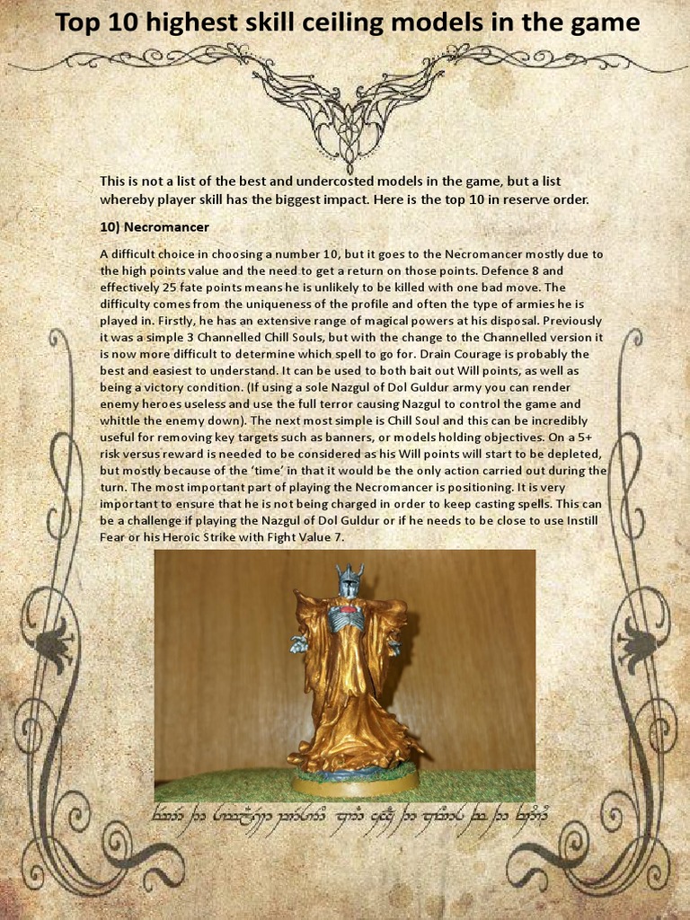 Top 10 Highest Skill Ceiling Models in The Game | PDF | Hero