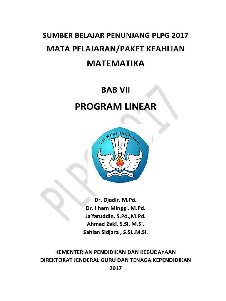 Program Linear | PDF | Metode & Bahan Ajar