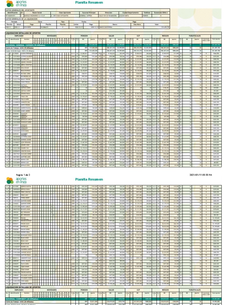 Mafars 191 | Descargar gratis PDF | Pensión | Beneficios para empleados