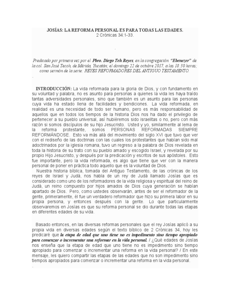 JOSÍAS | PDF | Dios | Jesús