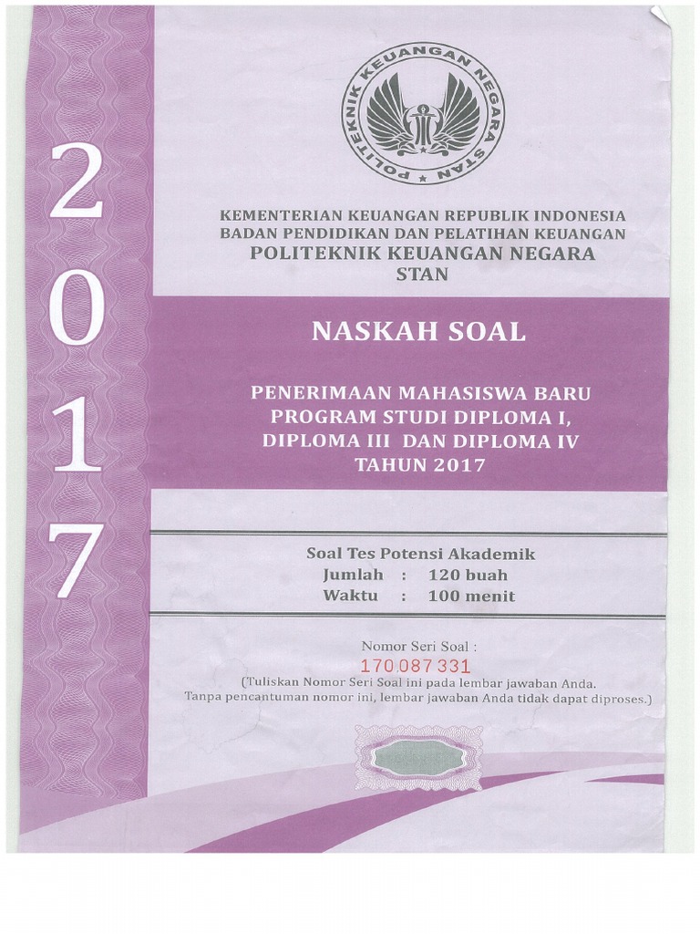 Usm Stan Tpa 2017 | PDF