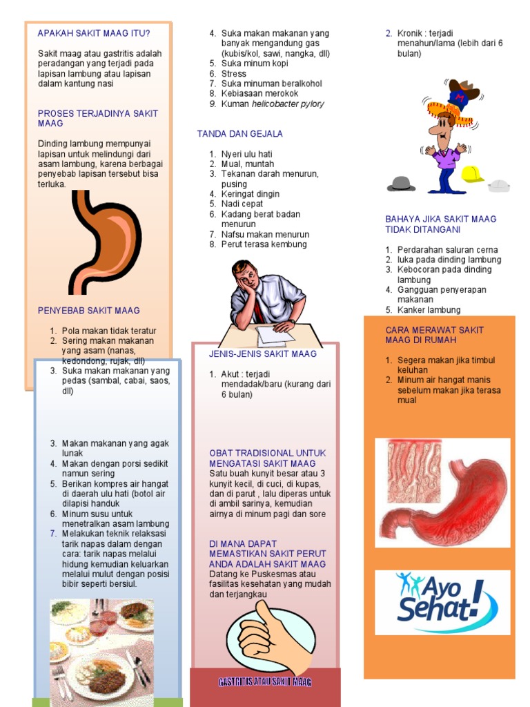 Leaflet Gastritis | PDF