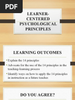 14 Learner-Centered: Psychological Principles | PDF | Metacognition | Motivation