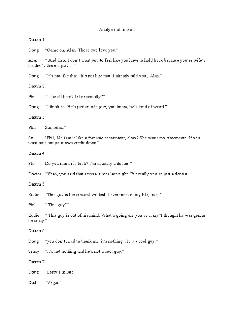 Maxim (Questions) | PDF