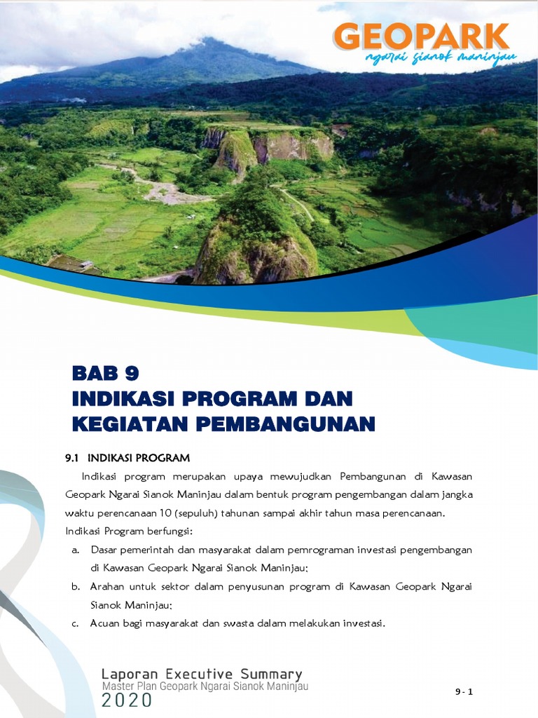09 Bab 09 Indikasi Program Dan Kegiatan Pembangunan | PDF