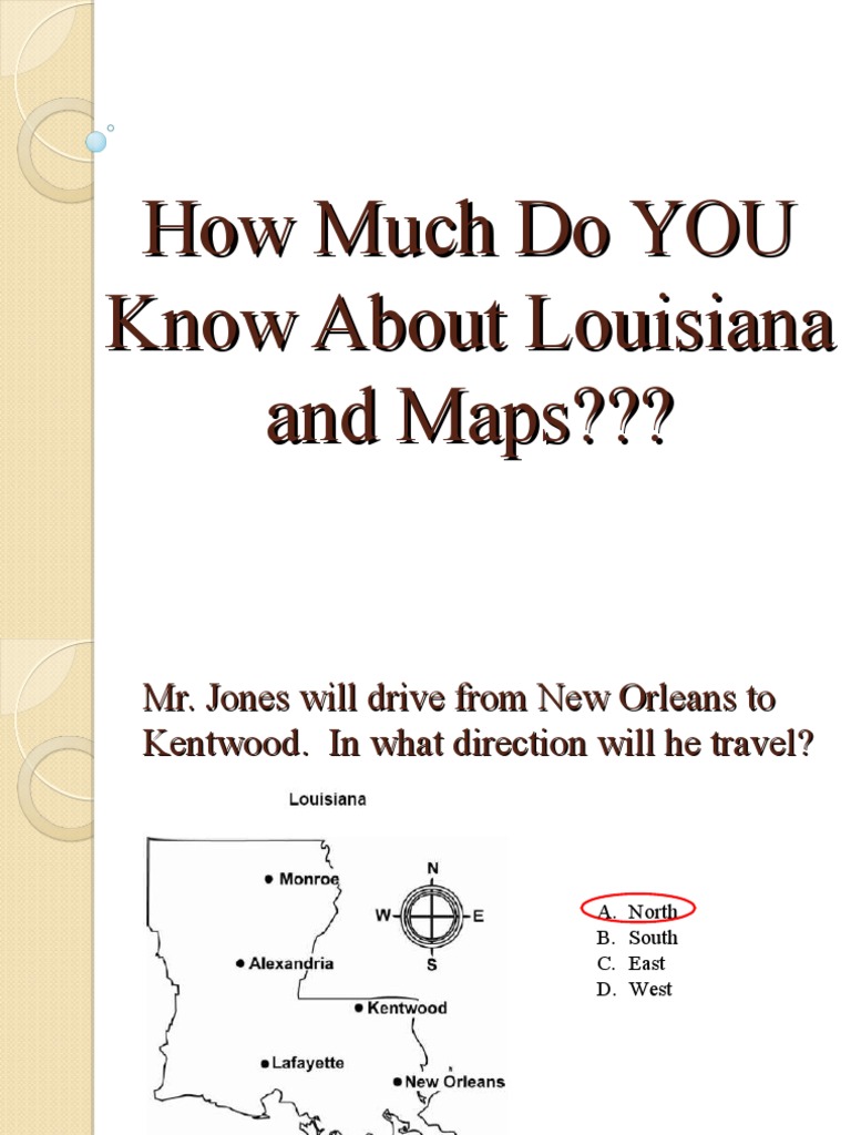 How Much Do YOU Know About Louisiana and Maps??? | PDF | Storms ...