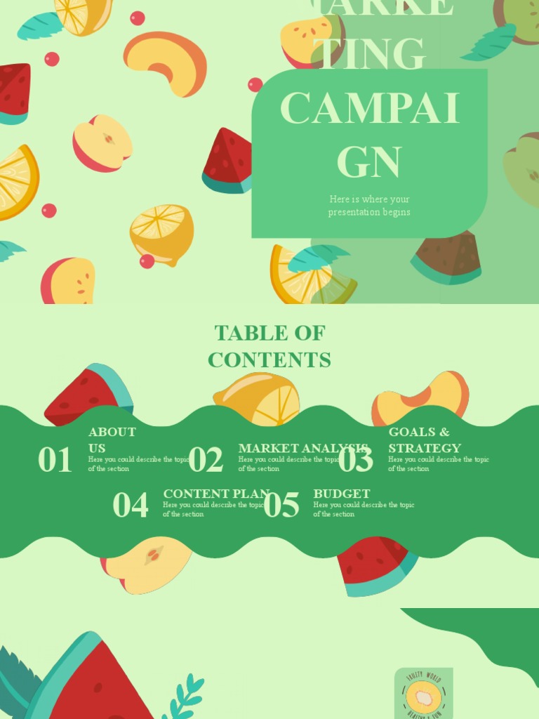 Fruits Marketing Campaign Green Variant | PDF | Planets | Solar System