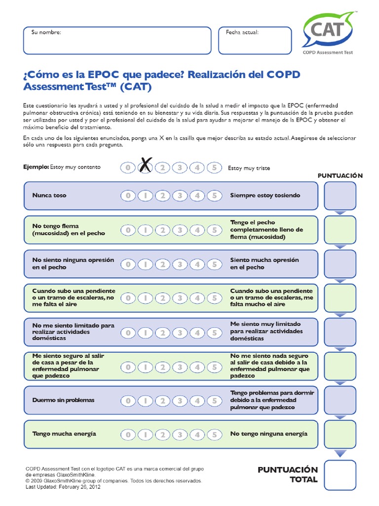 COPD Assessment Test | PDF