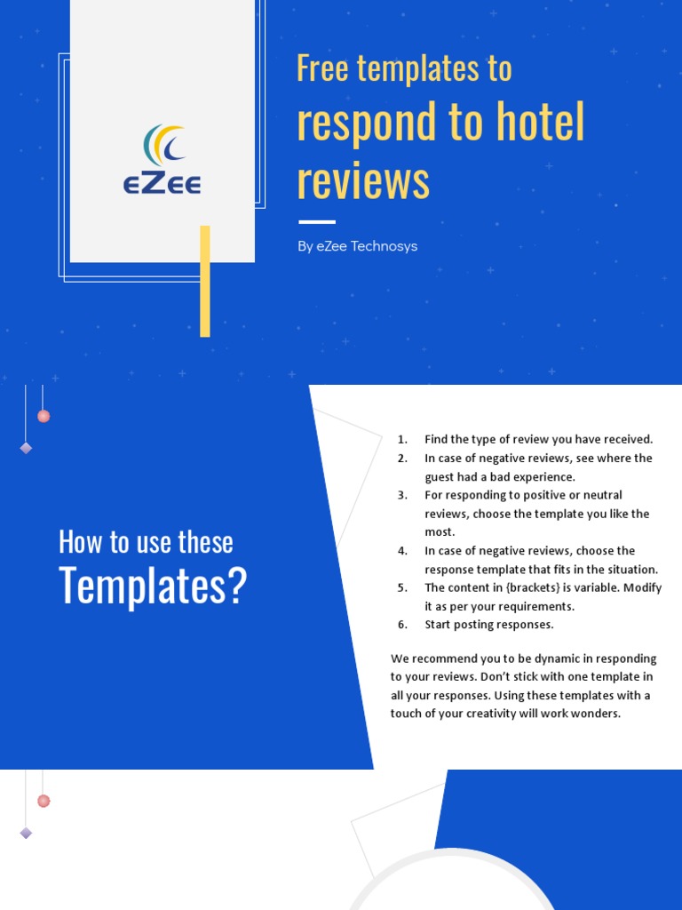 Hotel Review Response Templates Guide | PDF | Business