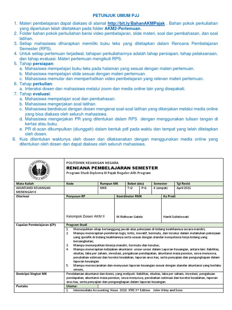 RPS Akm Ii 2021 | PDF