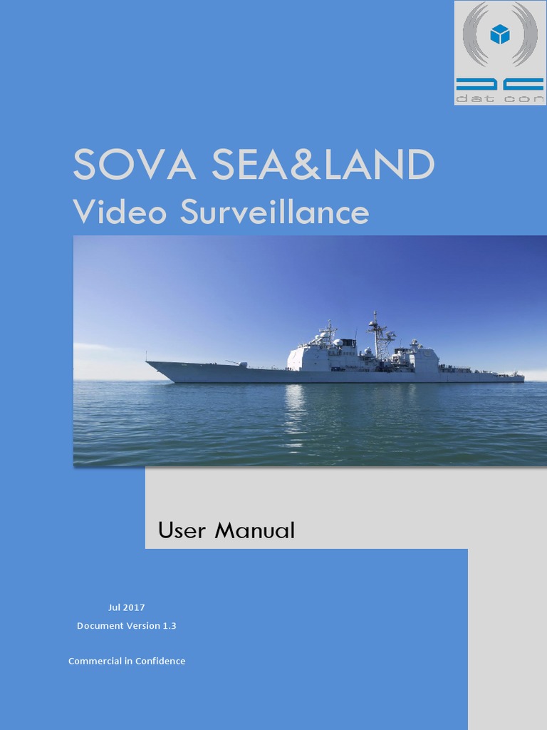 Sova Sea&Land: Video Surveillance | PDF | Image Stabilization | Camera