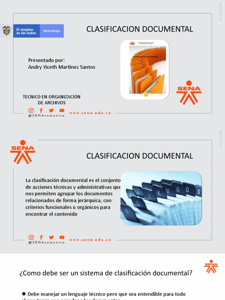 Clasificacion Documental | PDF