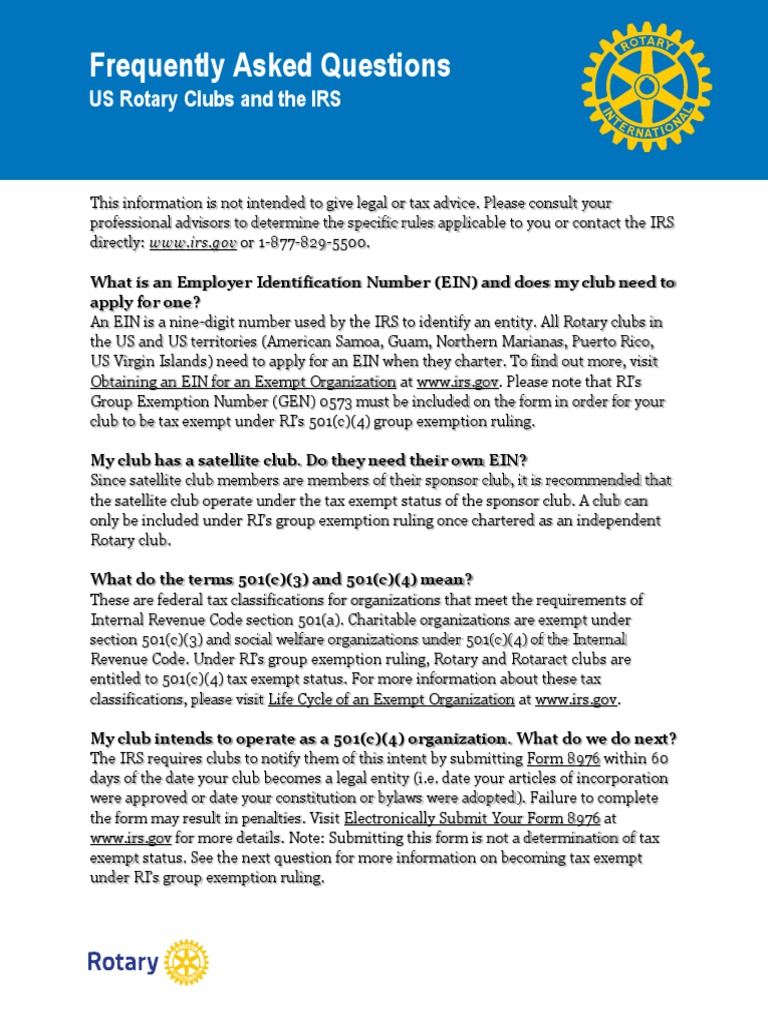 Rotary Club | PDF | 501(C) Organization | Payments