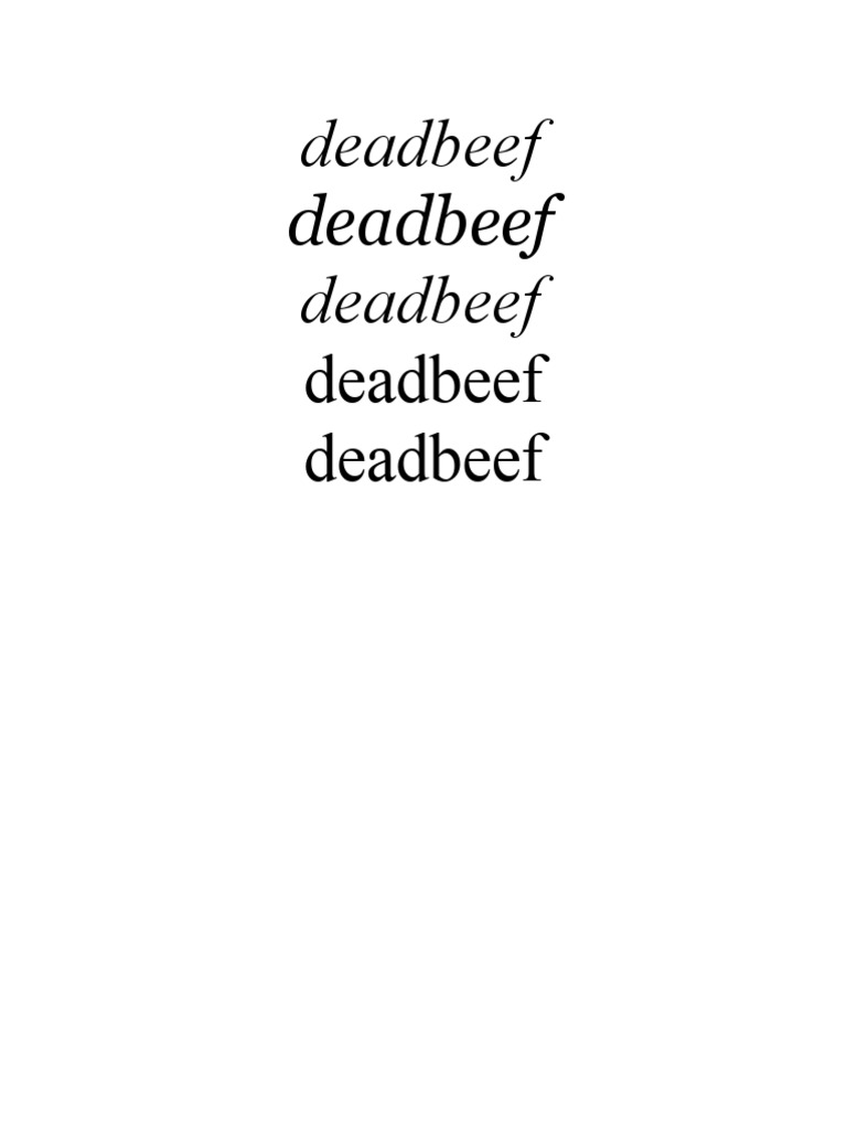 Deadbeef | PDF