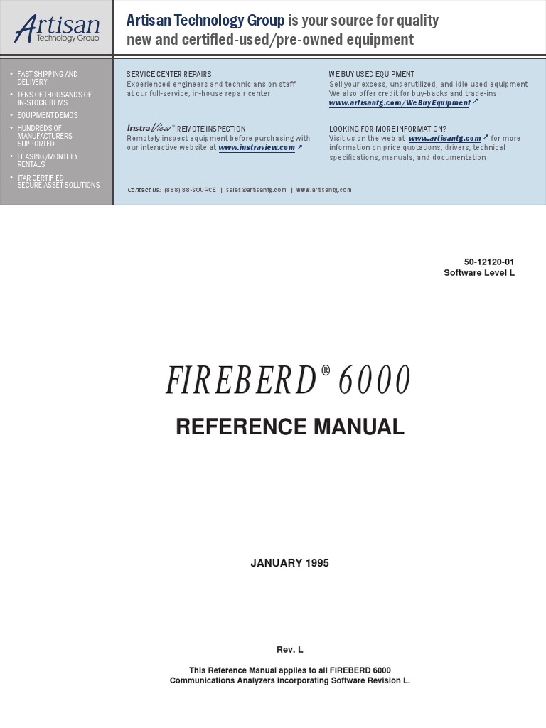 TTC Fireberd 6000 Manual | PDF | Ac Power Plugs And Sockets | Fuse ...