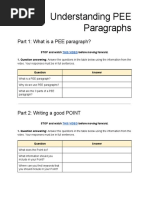 What Is A PEEC Paragraph | PDF