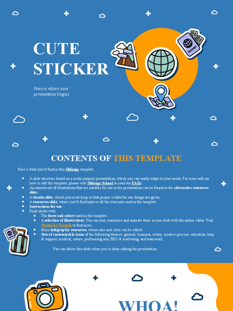 Cute Sticker: Here Is Where Your Presentation Begins | PDF | Planets ...