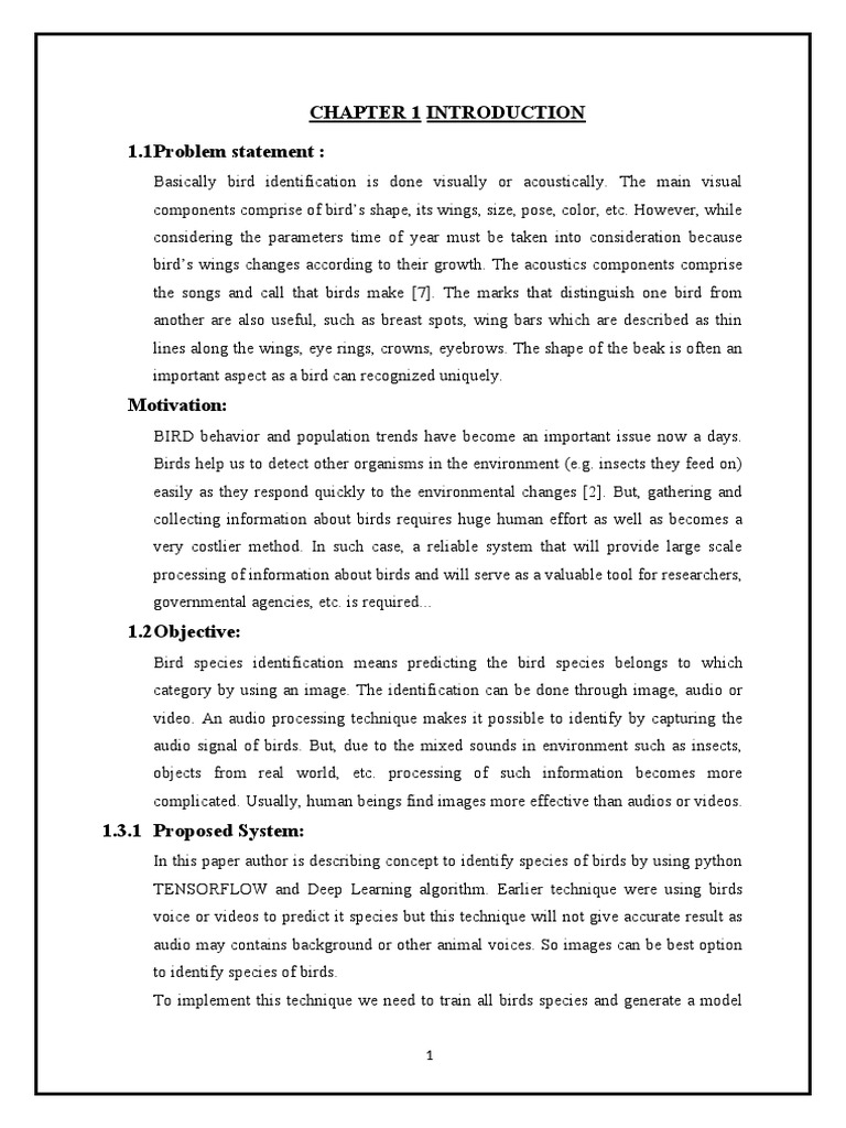 Bird Species Identification Using Deep Learning | PDF | Model–View ...