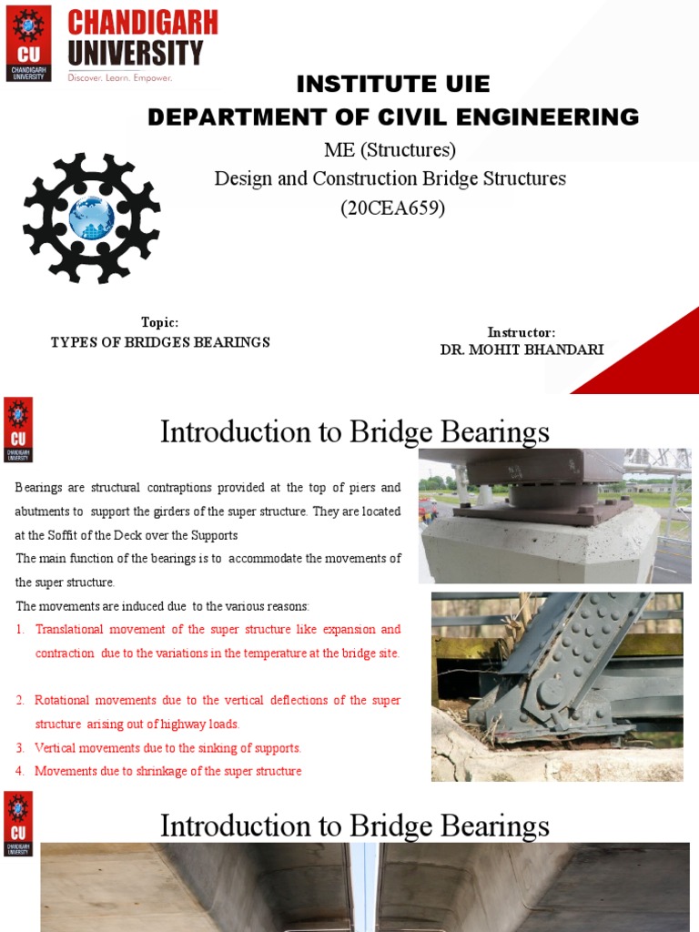 Types of Bridge Bearings Explained | PDF | Bearing (Mechanical) | Friction