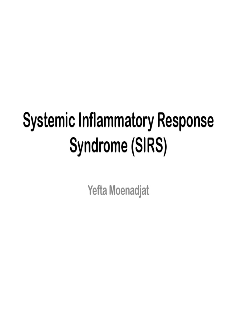 Sirs 2013 | PDF | Endothelium | Inflammation