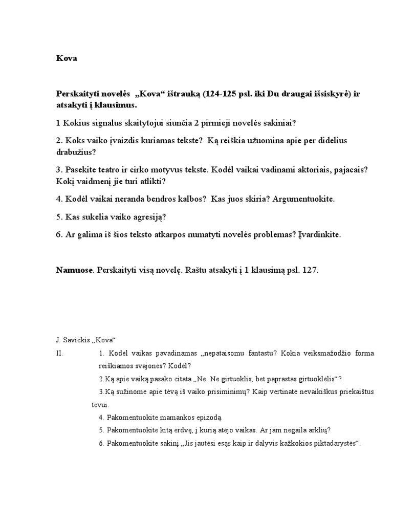 Kova | PDF