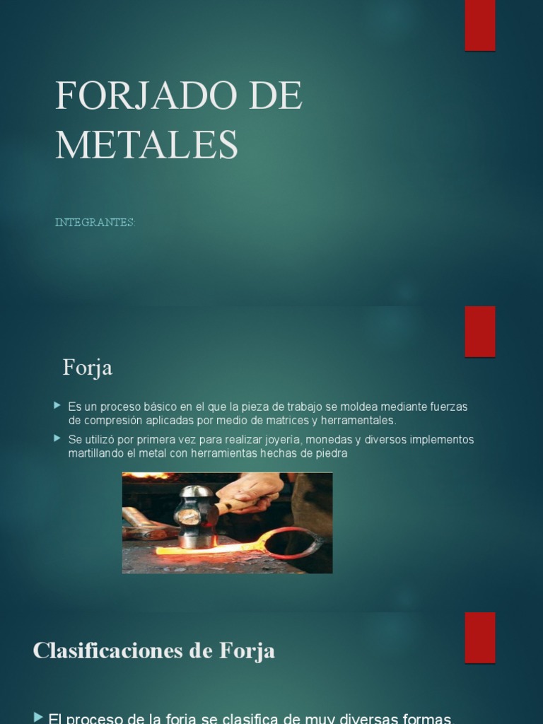 Forjado de Metales | PDF | Forjar | Tratamiento a base de calor